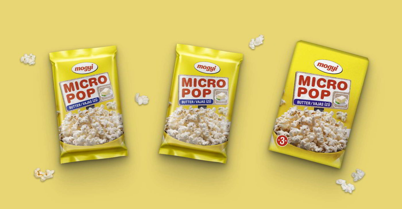 Mogyi Micro Pop Butter Flavoured Microwave Popcorn (Vajas) 3 x 100 g ...